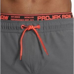 Projek Raw | Shorts | Projek Raw Mens Xxl Logo Shorts Grey | Poshmark